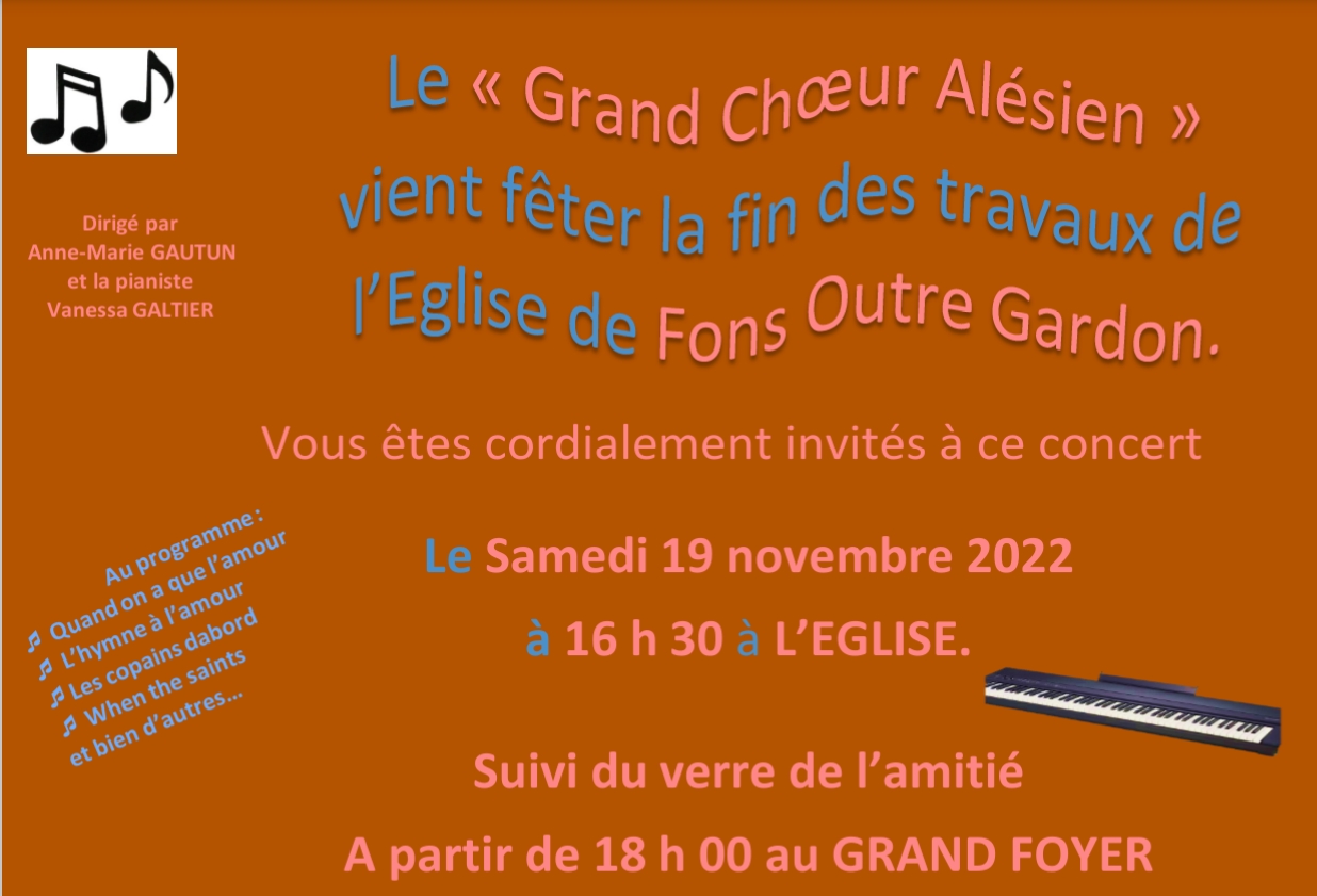 Fin des travaux de l'église de Fons - Commune de Fons : Commune de Fons