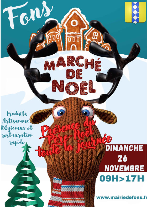 Marché de Noël sur Fons - Commune de Fons :Commune de Fons